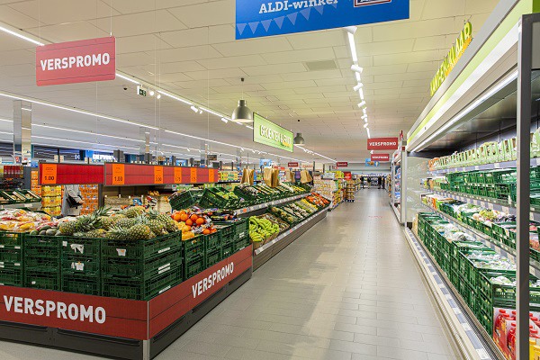 AGF voorop in nieuwe winkelinrichting Aldi Belgie