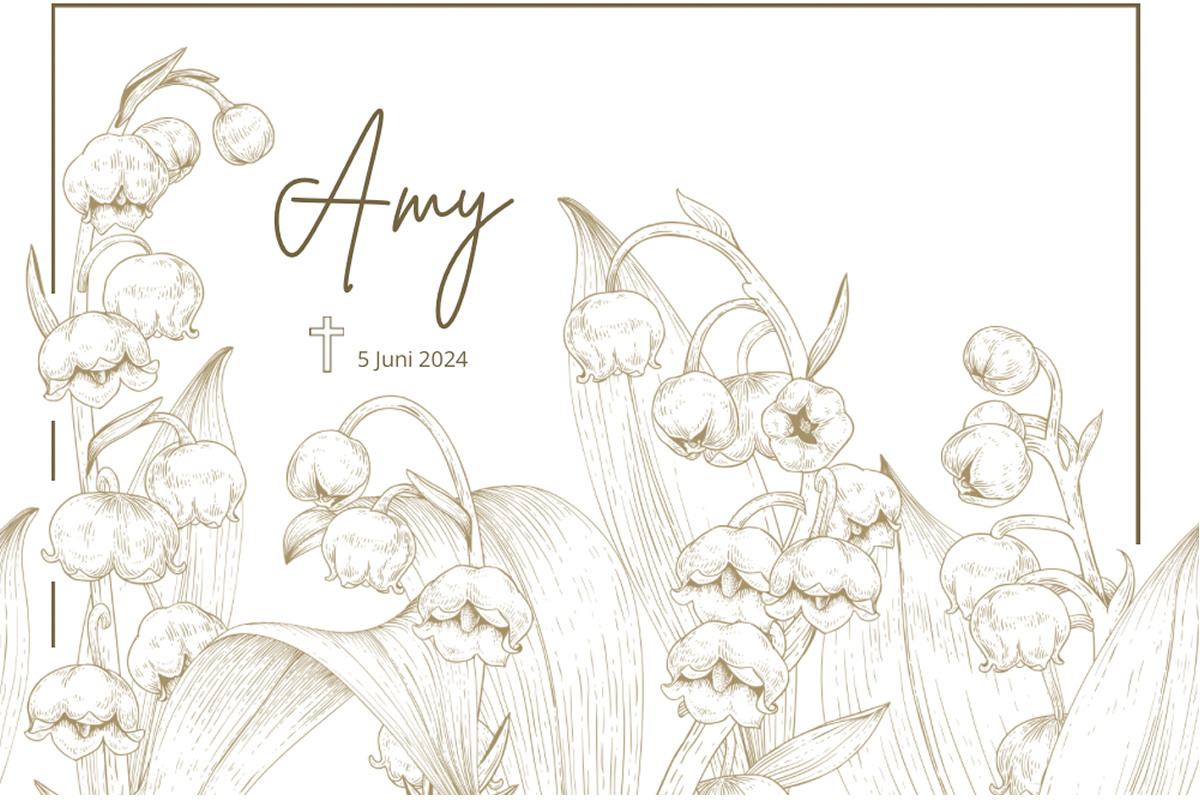 Overlijdensbericht Amy de Rijcke