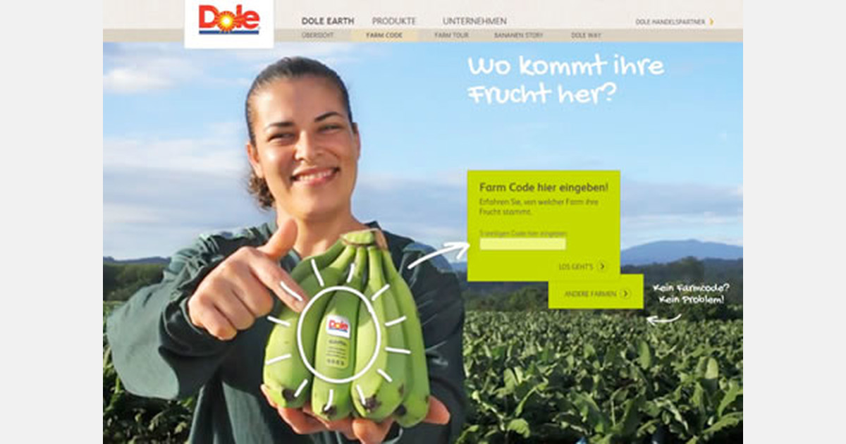 De herkomst van elke banaan via Dole Earth