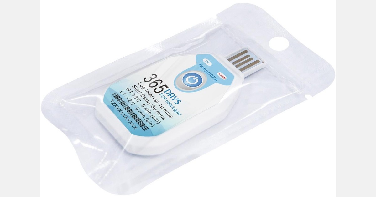 Templogger met alarmfunctie voor zelf ingestelde temperatuurdrempels