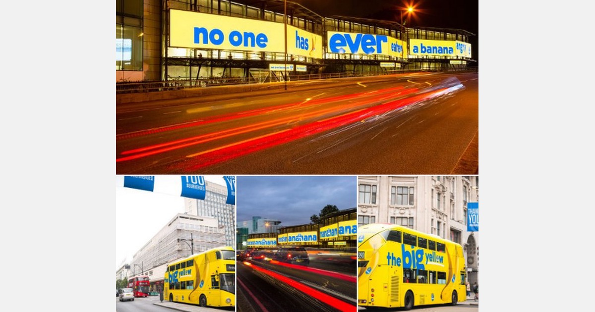 Chiquita reclame nu ook op digitale schermen van Storm Cromination London