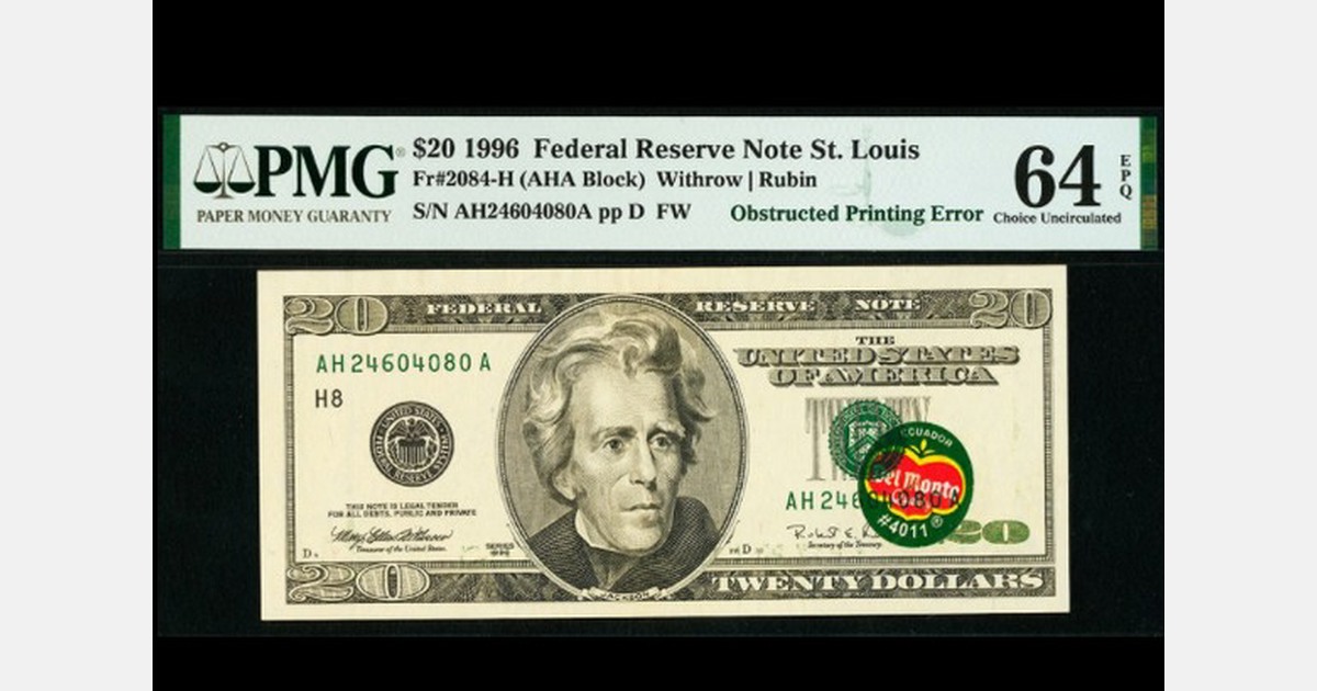 Veel belangstelling onder verzamelaars voor $20 biljet met Del Monte ...