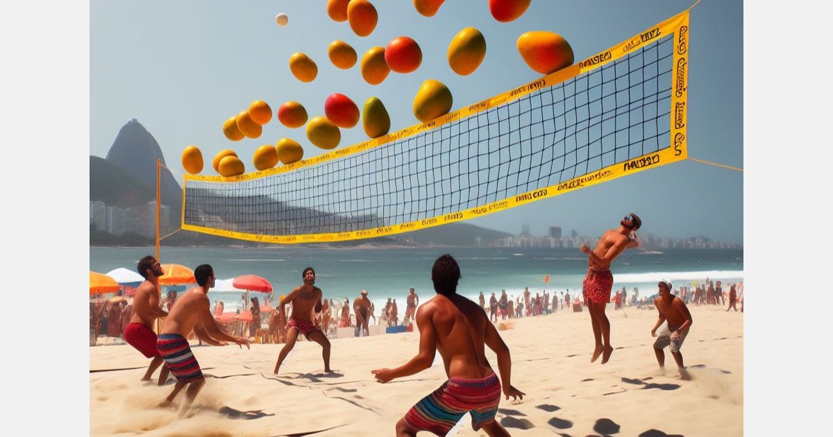 "Manbol: Nieuw strandspel met bal in de vorm van een mango wint aan ...