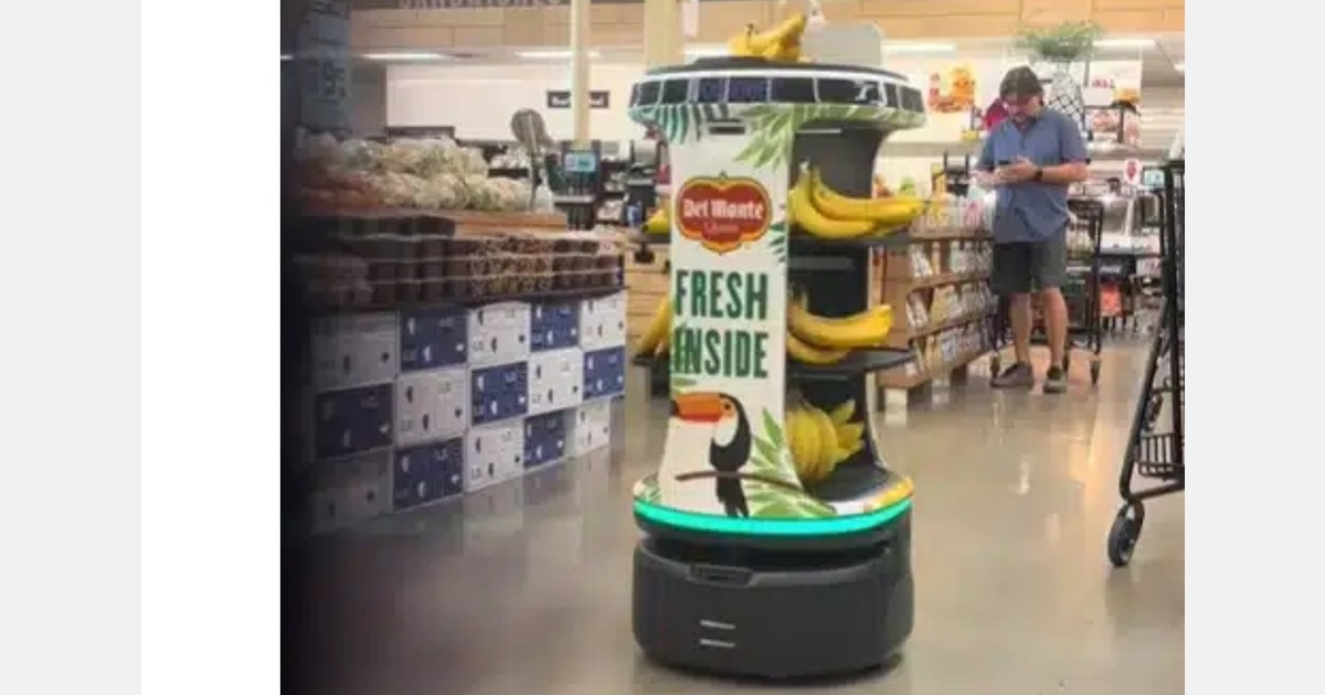 Amerikaanse robot verkoopt bananen maar maakt reclame voor avocado's